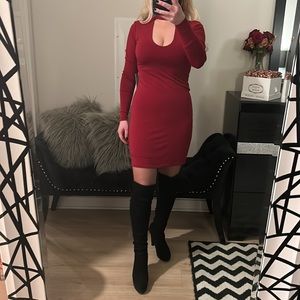 Express | Dresses | Nwt Express Red Mini Dress | Poshmark